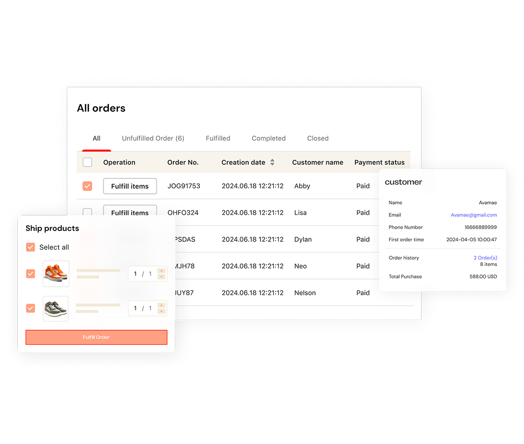 Commandes et exécution | Shoplazza